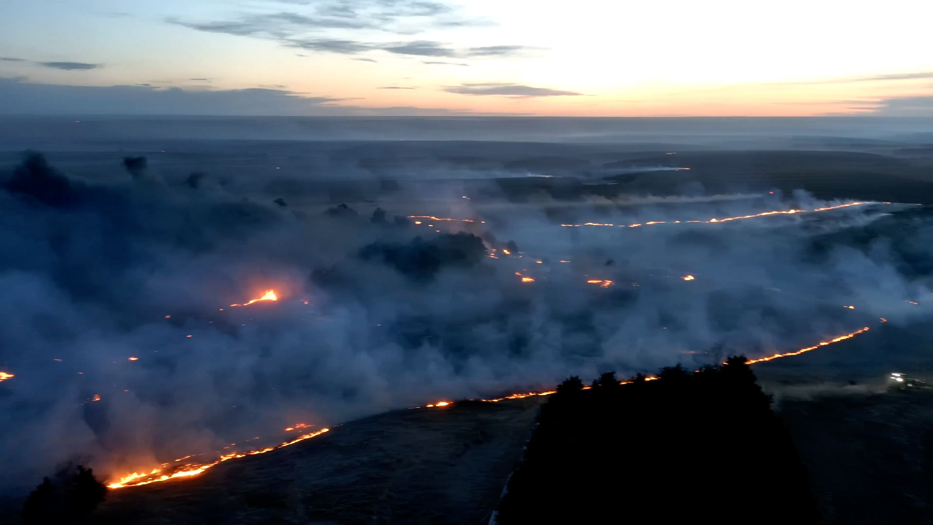 Road 702 Fire | Nebraska State Patrol aerial drone footage - York's Max ...