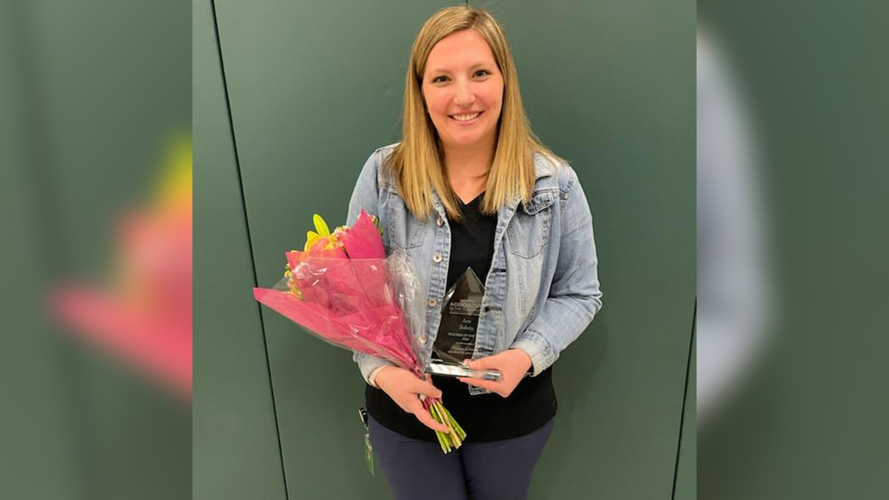 Schuyler teacher surprised with Teacher of the Year Award for bringing ...