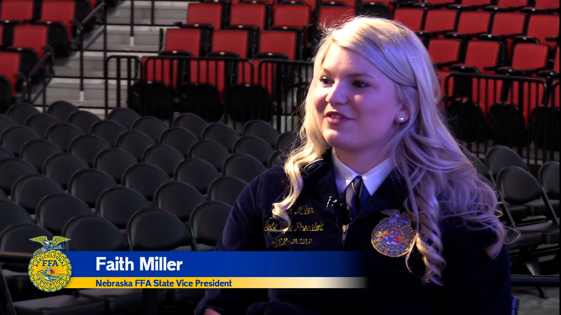Faith Miller | Retiring State Vice President | 95th Nebraska FFA State ...