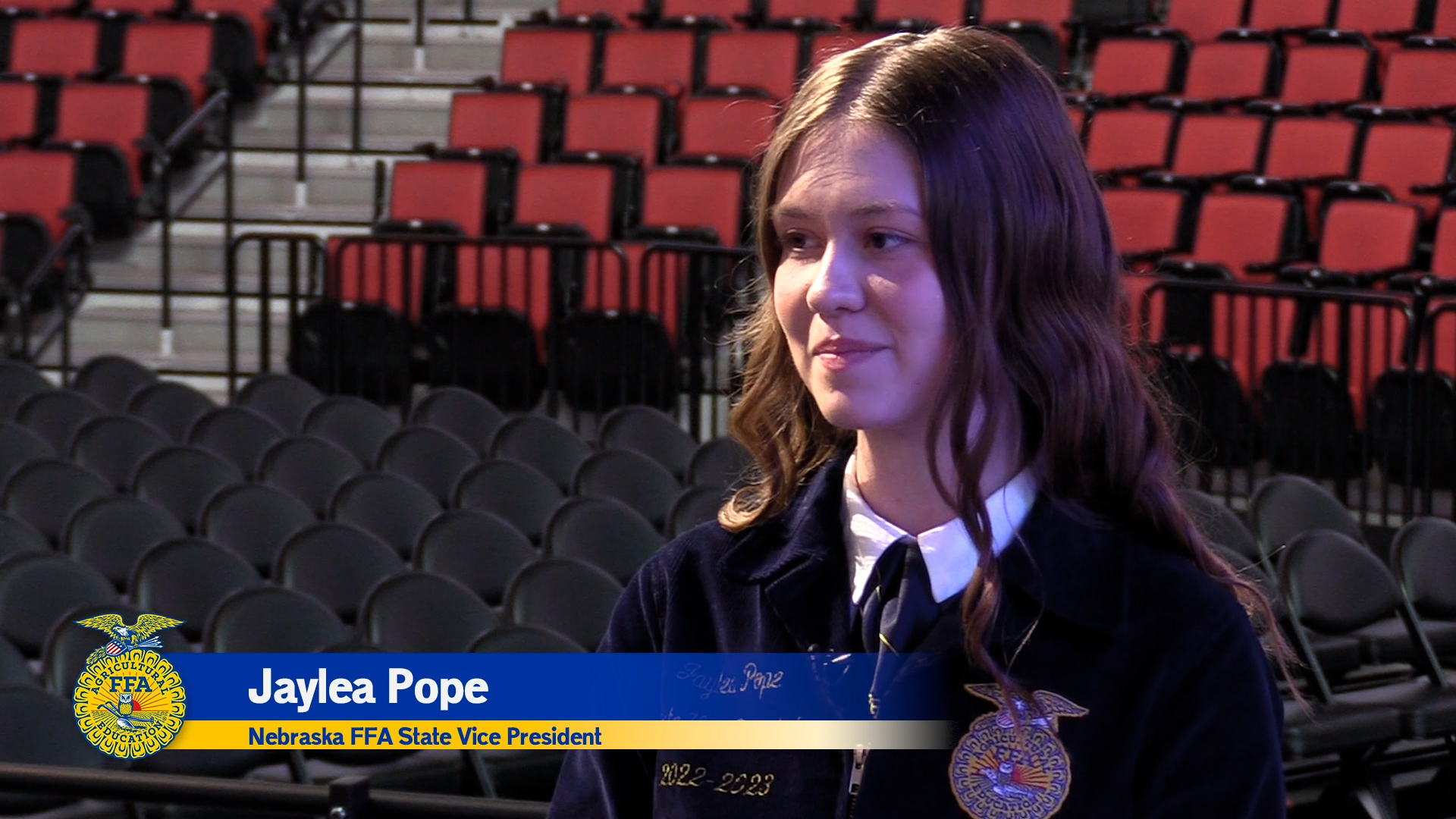 Jaylea Pope | Retiring State Vice President | 95th Nebraska FFA State ...