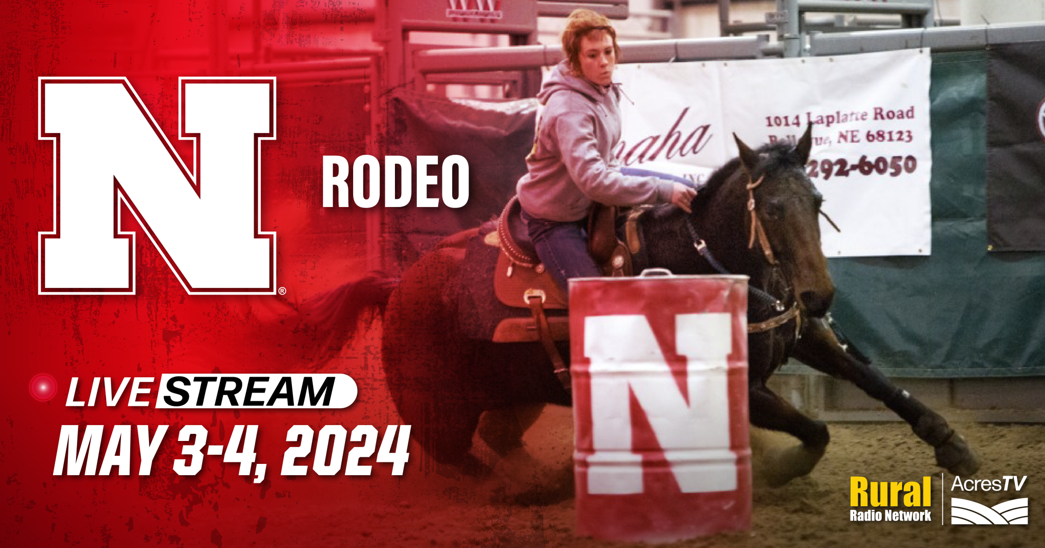 KUVR - Rural Radio Network to livestream Cornhusker College Rodeo May 3-4