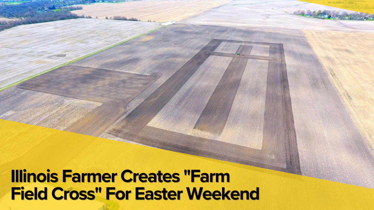 Illinois Farmer Creates “Farm Field Cross” For Easter Weekend - KOOL