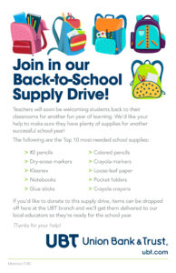 Back to School Supply Drive - KOOL