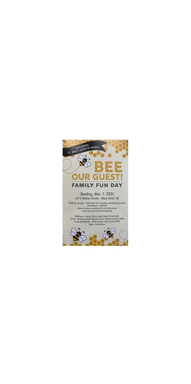 Saint Mary’s Parish Family Fun Day set for next Sunday - The Bull