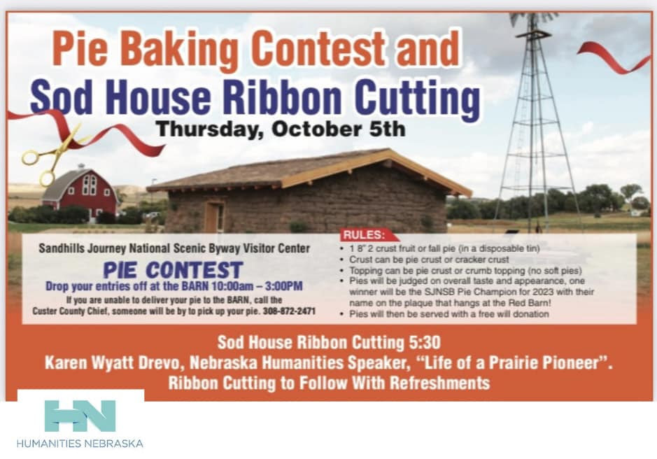 SJNSB pie contest and sod house ribbon cutting to be held Thursday ...