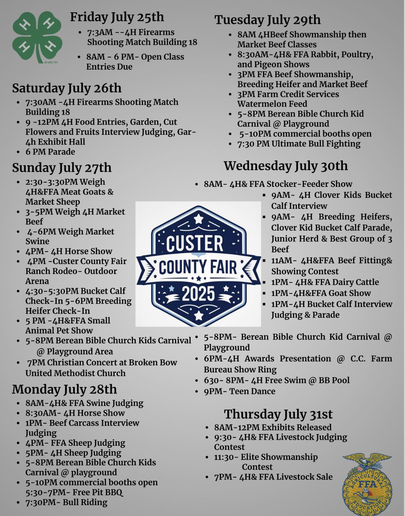 Custer County Fair - KBEAR 92.3