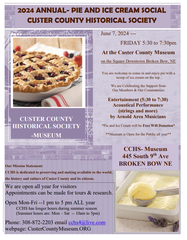 KRVN 880 – KRVN 93.1 – KAMI - Annual Pie & Ice Cream Social/ Custer Co ...
