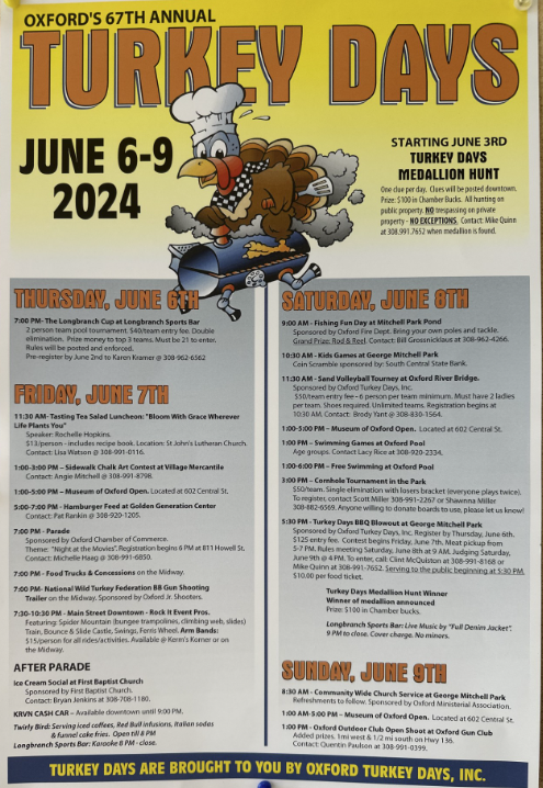 KRVN 880 – KRVN 93.1 – KAMI - Oxford’s 67th Annual Turkey Days/ Oxford