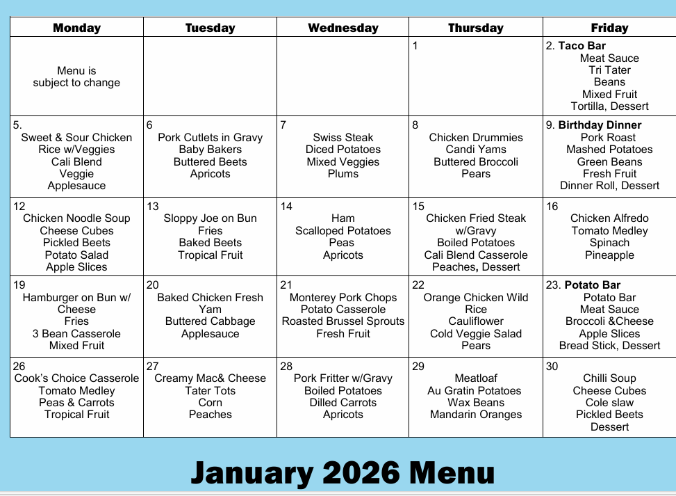 KRVN 880 – KRVN 93.1 – KAMI - Lexington Grand Generation Center Menu