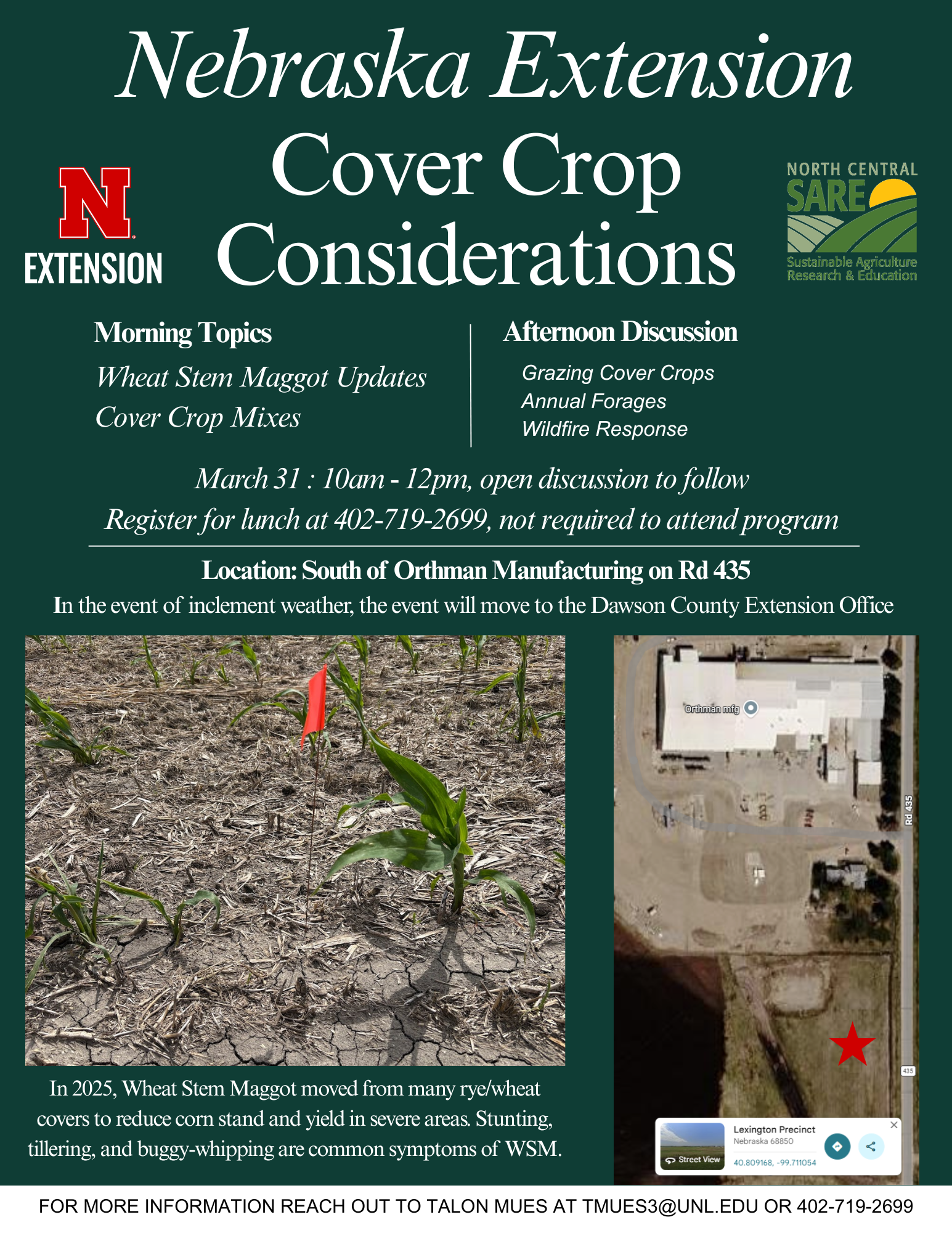 KRVN 880 – KRVN 93.1 – KAMI - Nebraska Extension to hold cover crop ...