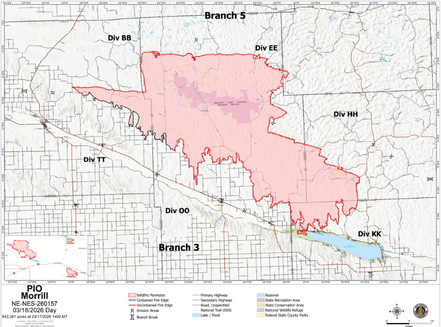 KRVN 880 – KRVN 93.1 – KAMI - Wednesday update on Cottonwood, Morrill Fires