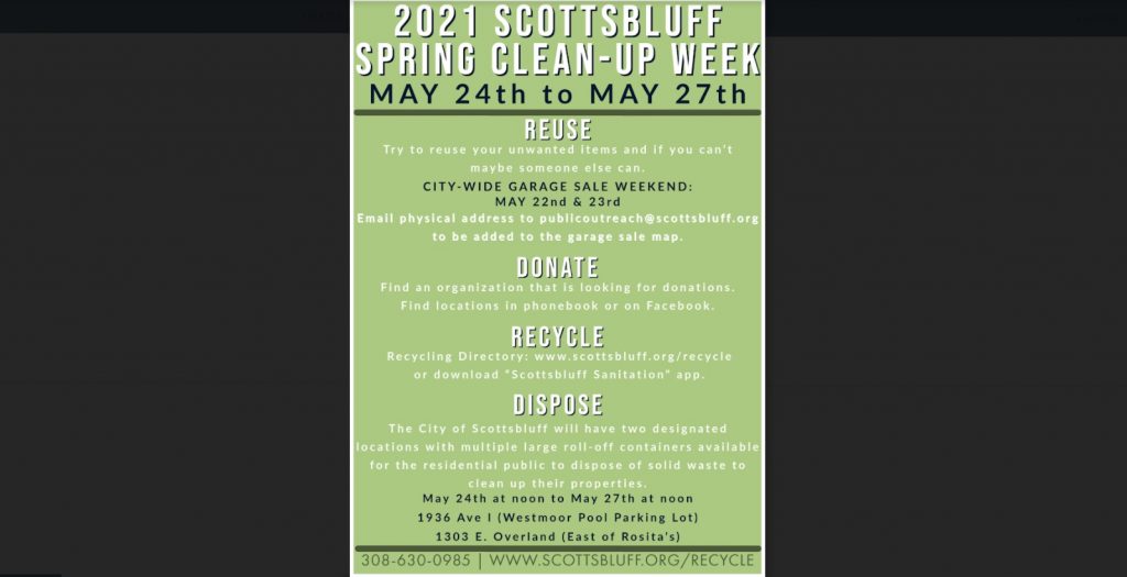KNEB-AM 960 AM – 100.3 FM - City of Scottsbluff to Host Spring Clean-up ...