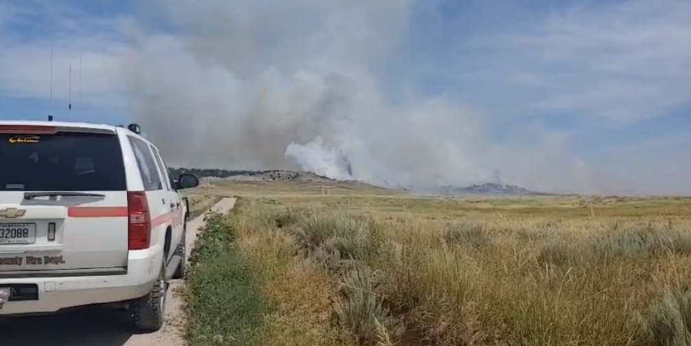 KNEB-AM 960 AM – 100.3 FM - Wildfire Ignites South of Mitchell