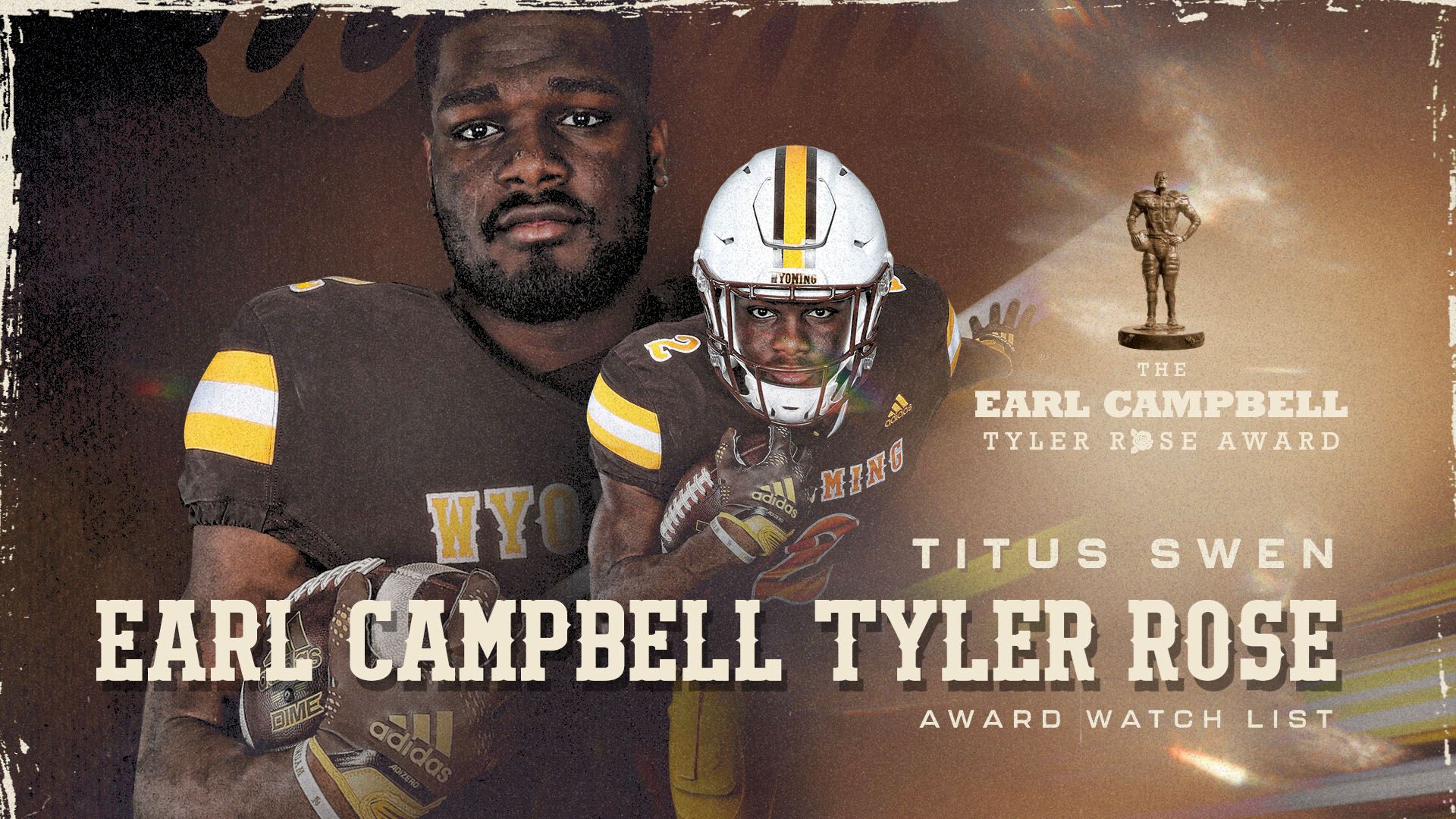 Titus Swen selected to Earl Campbell Tyler Rose Award Watch List - KHYY