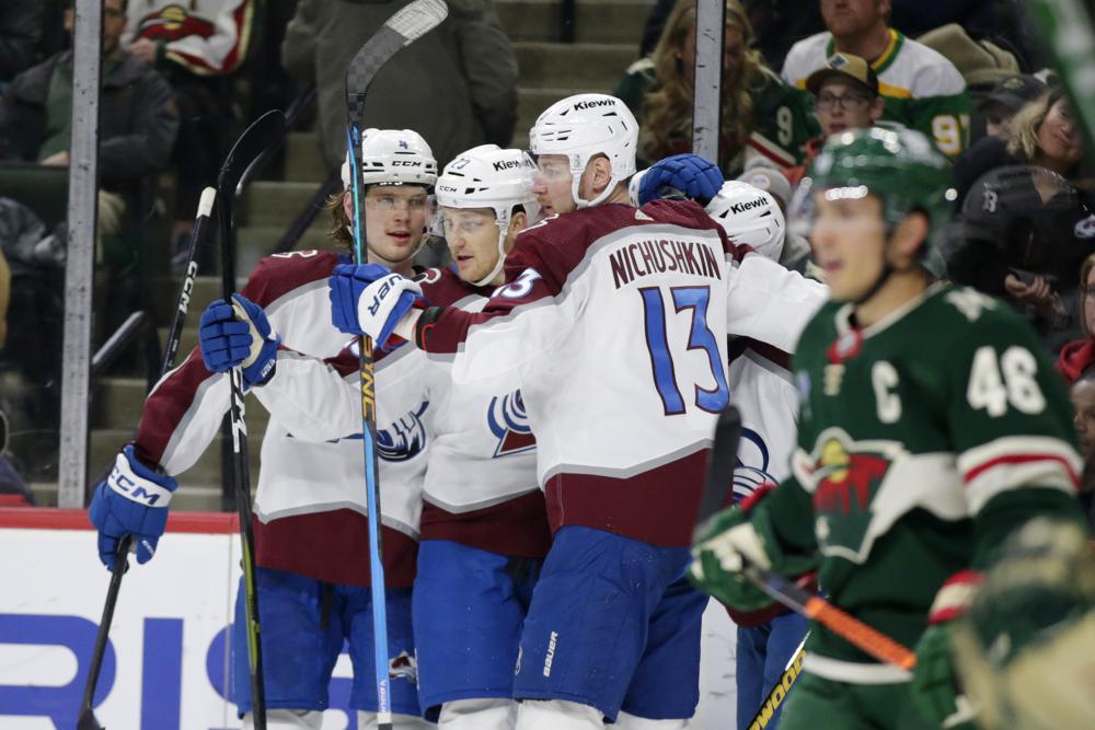 MacKinnon scores again, Avs beat Wild 3-2 - KNEB.tv