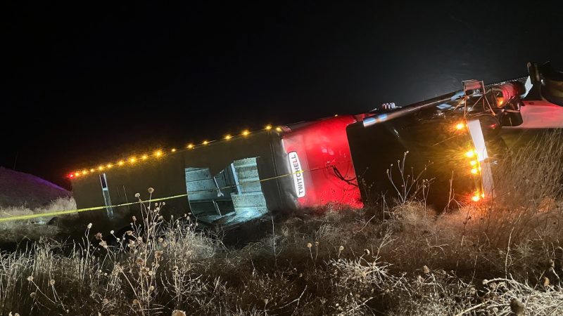 Cattle pod crash leads to long, cold morning for area first responders