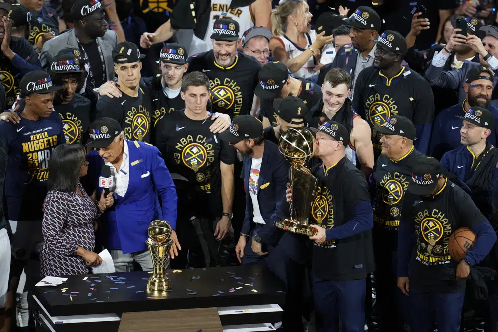 KNEB-AM 960 AM – 100.3 FM - Nuggets take home 1st NBA title in rugged ...