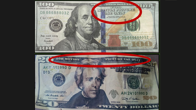 Twenty Dollar Bill Counterfeit