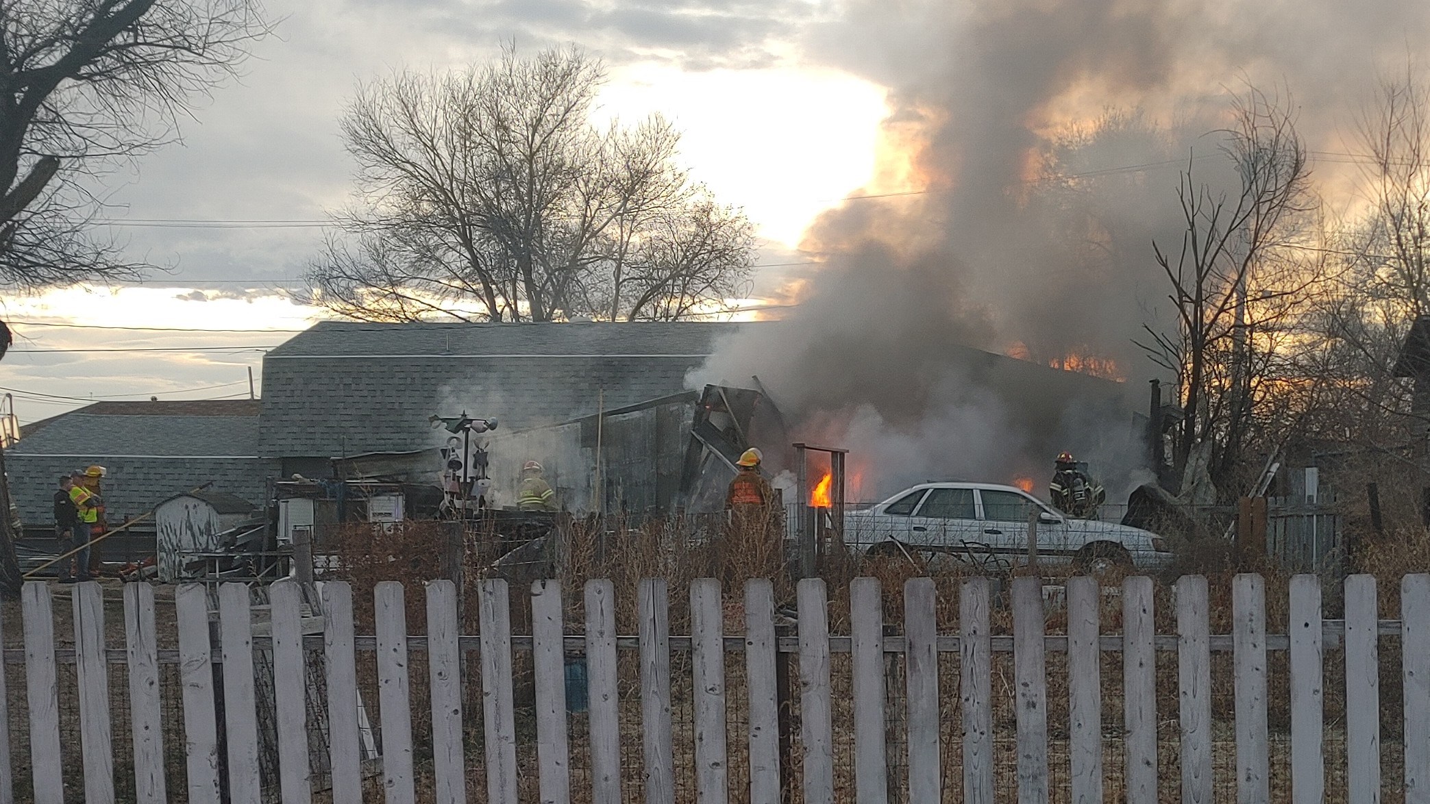 Fire consumes garage in Mitchell