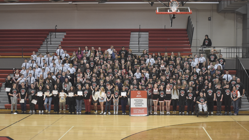 SHS receives second Special Olympics Unified Champion banner