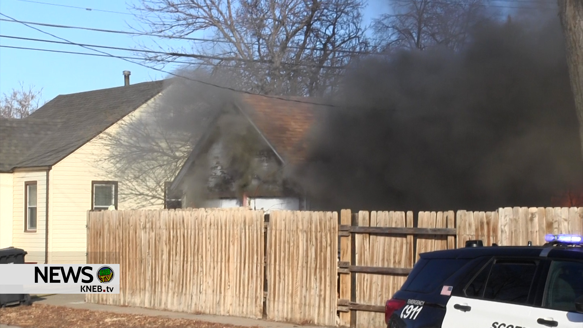 Firefighters Battle Garage Fire on 6th Avenue in Scottsbluff