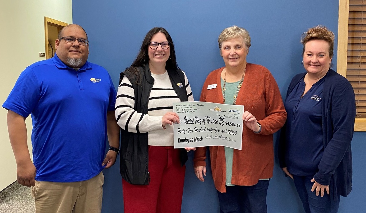 Legacy Coop Donates to United Way of Western Nebraska