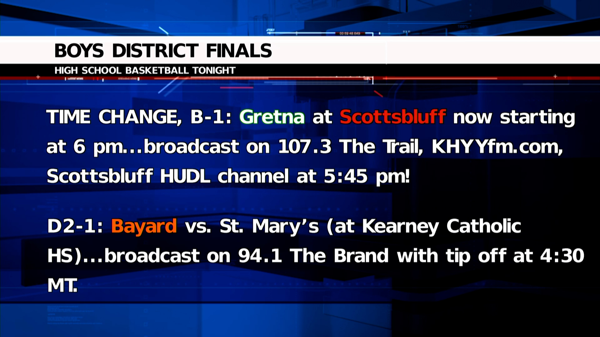 KNEB-AM 960 AM – 100.3 FM - KNEB.tv Sports: March 3, 2025