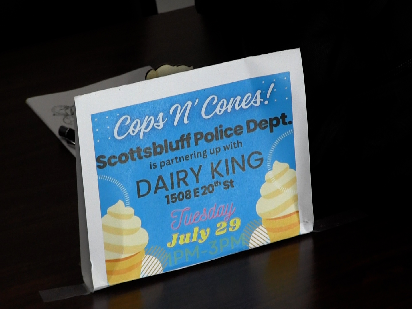 Approximately 150 Attend Inaugural Scottsbluff Police Cops N Cones