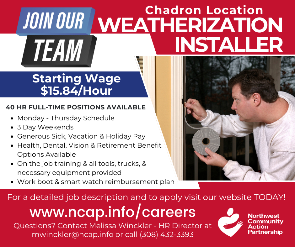 KNEB-AM 960 AM – 100.3 FM - NCAP - Weatherization Installer