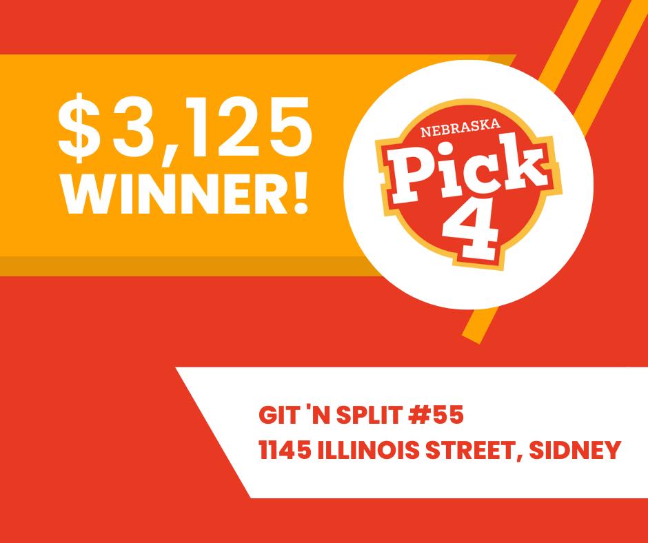 Sidney Lotto Retailer Sells $3,125 Pick 4 Ticket