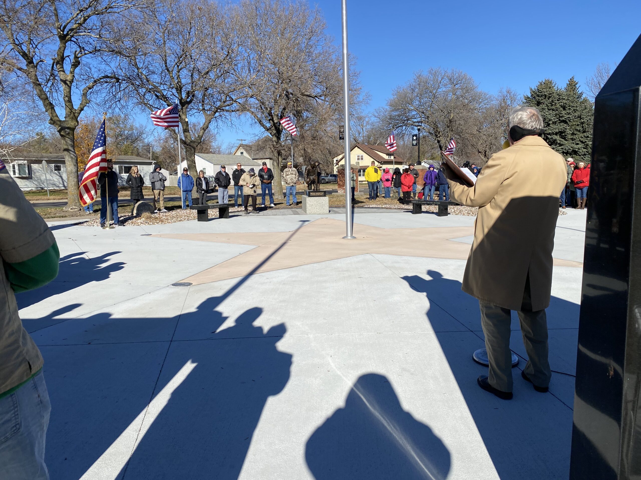 KUVR - New Sculpture Highlights Veterans Day Ceremony